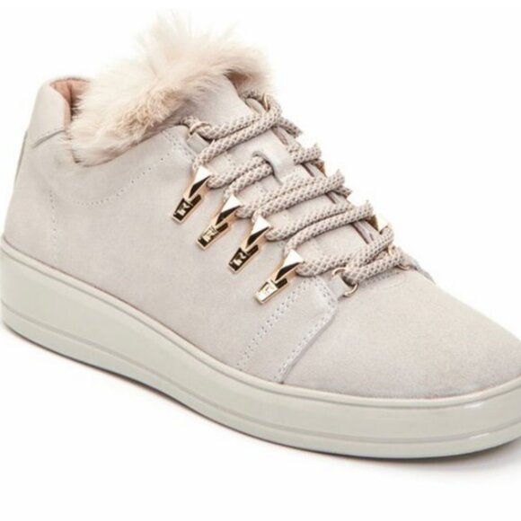 Taryn Rose | Shoes | Taryn Rose Georgy Chalk Weatherproof Calf Suede ...